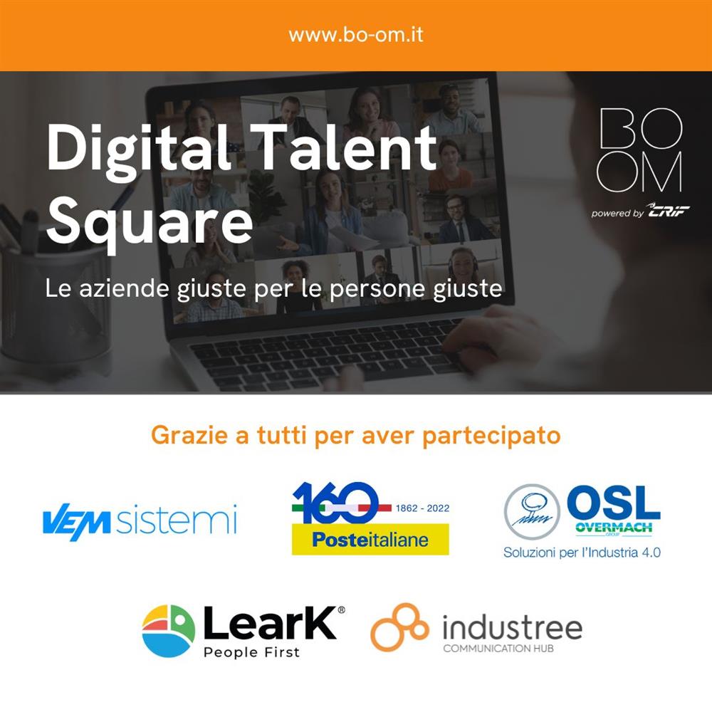 BOOM Digital Talent Square | News ed eventi | LearK